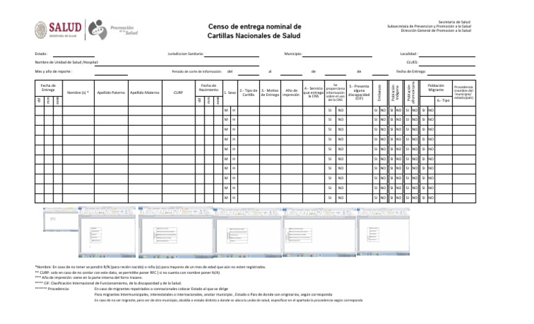 Censo Nominal CNS | PDF