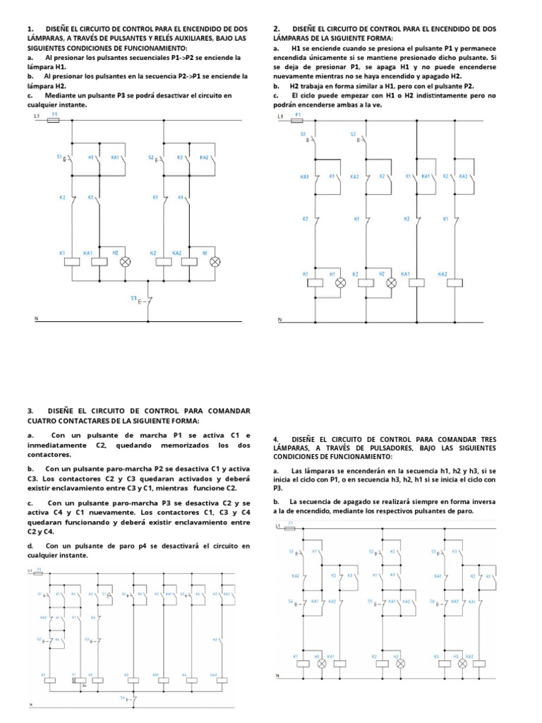 Circuitos de Control Industrial | PDF | Ingenieria Eléctrica | Bienes manufacturados