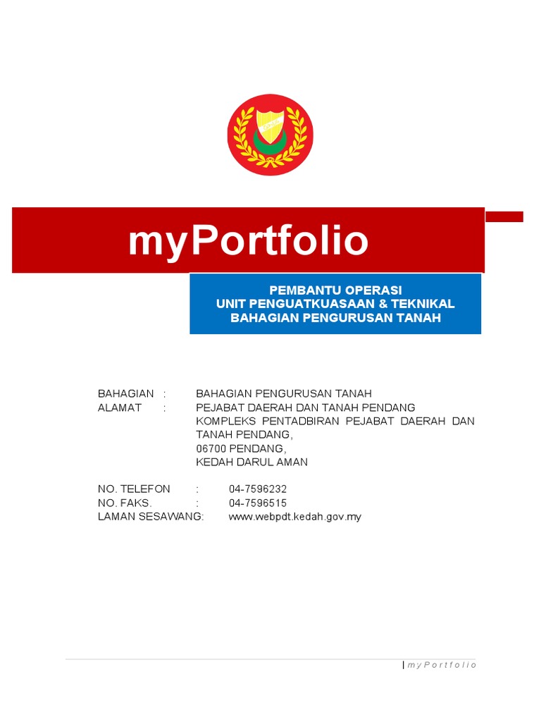 Myportfolio Pembantu Awam | PDF