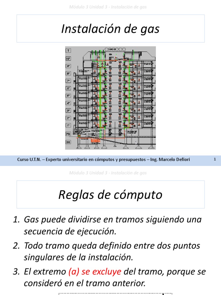 M3 U3 Instalacion de Gas | PDF | Ciencia y matemáticas | Tecnología