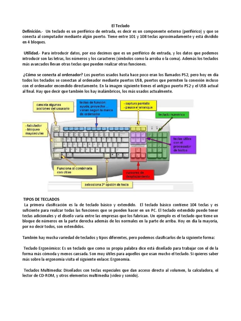 TECLADO | PDF | Teclado | Periférico