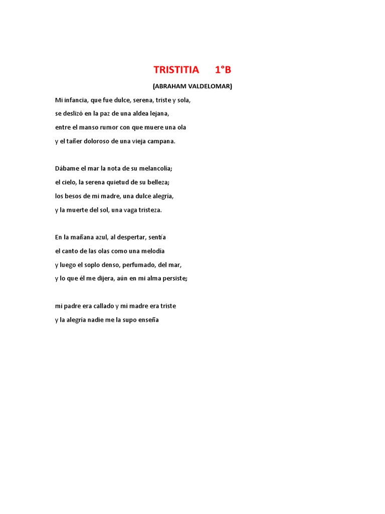 Poemas de Secundaria | PDF