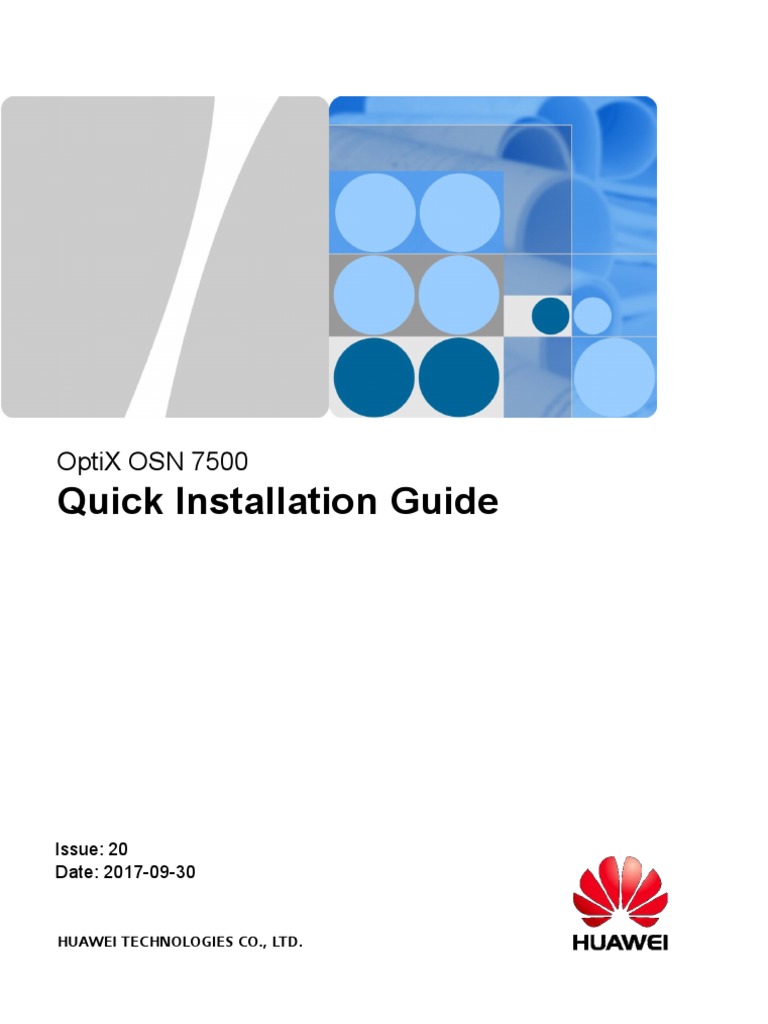OSN 7500 Quick Installation Guide 20 | PDF | Optical Fiber ...