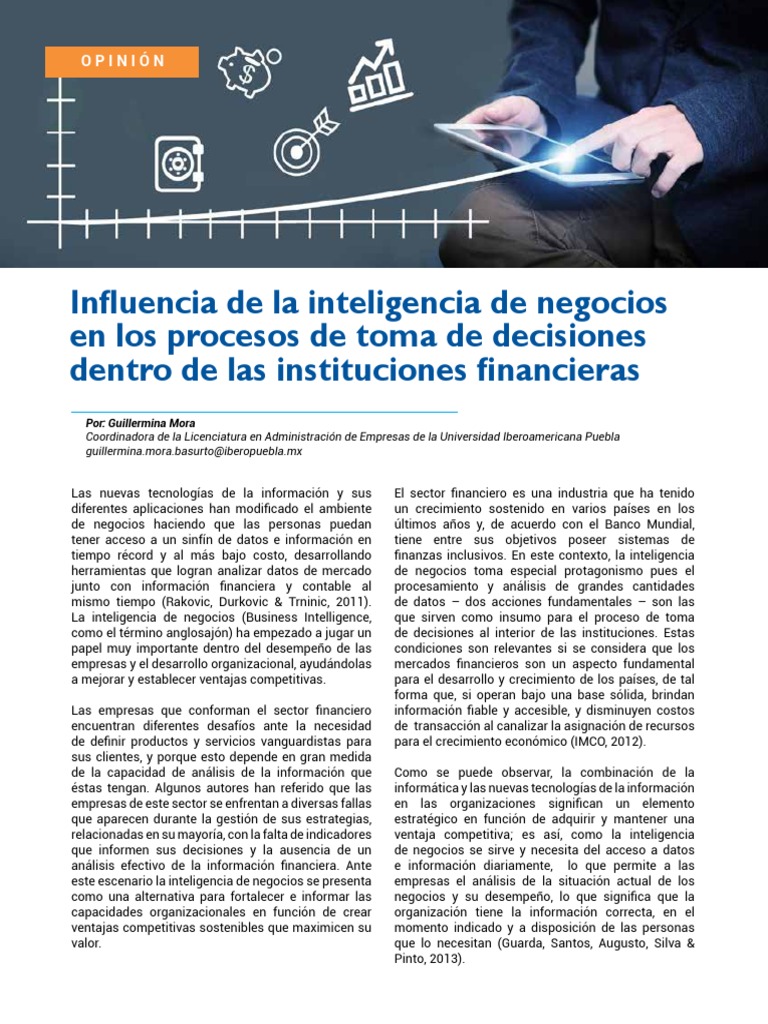 Diap4. Influencia de BI en Los Procesos de Toma Decisiones Dentro de Las Instituciones ...