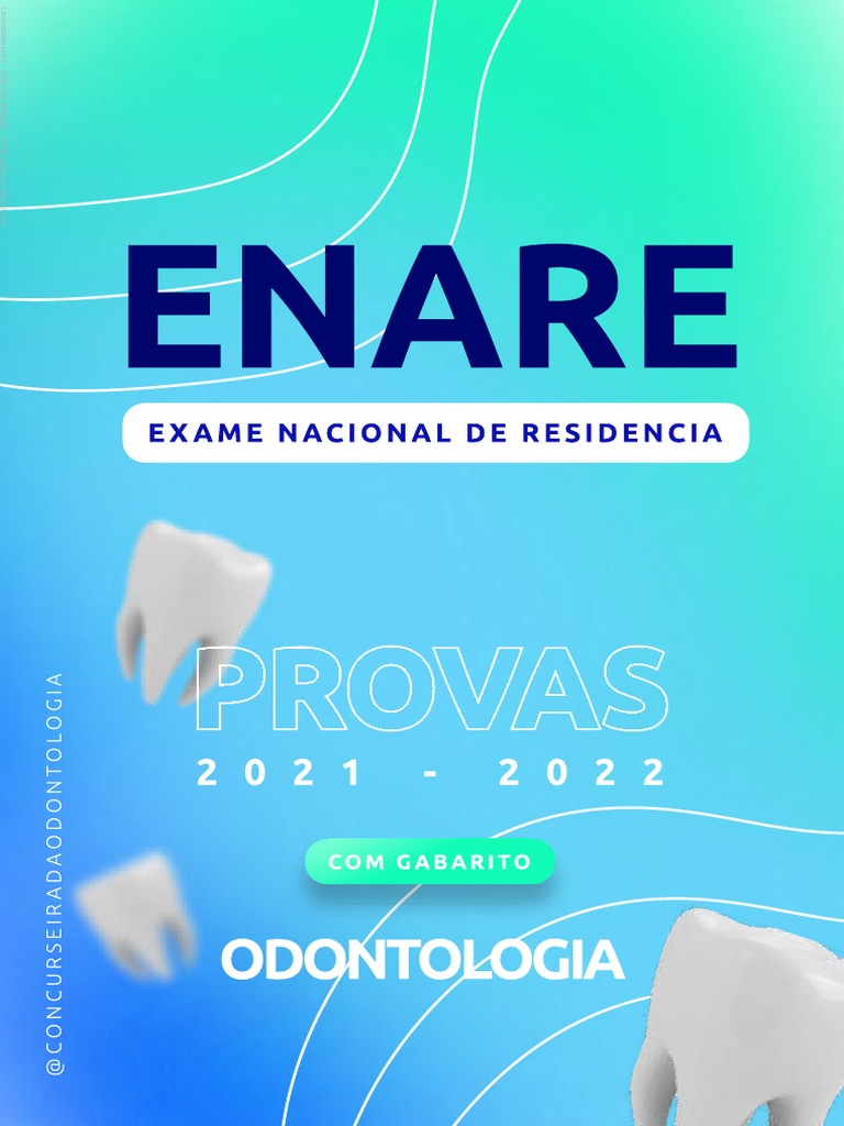 Provas Enare Odonto | PDF | Odontologia | Câncer
