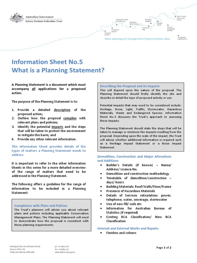 What Is A Planning Statement | PDF | Waste | Waste Management