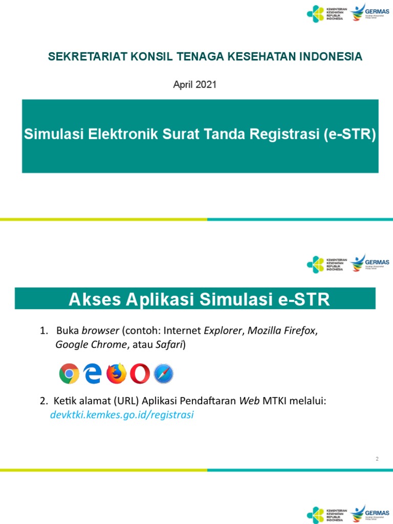 KTKI Simulasi E-STR | PDF