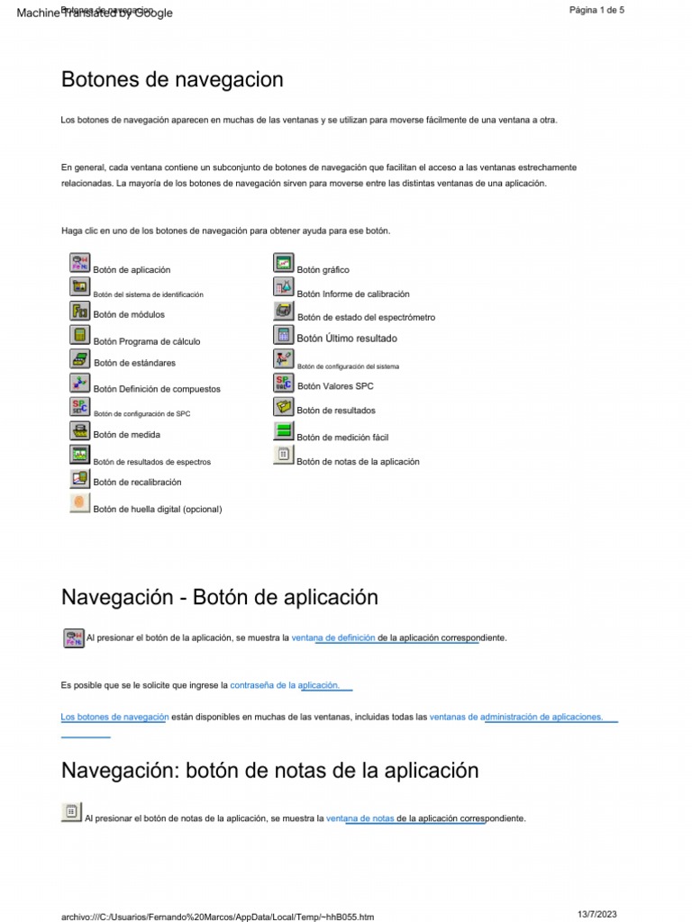 6 Botones de Navegacion | PDF | Ventana (informática) | Software de la ...