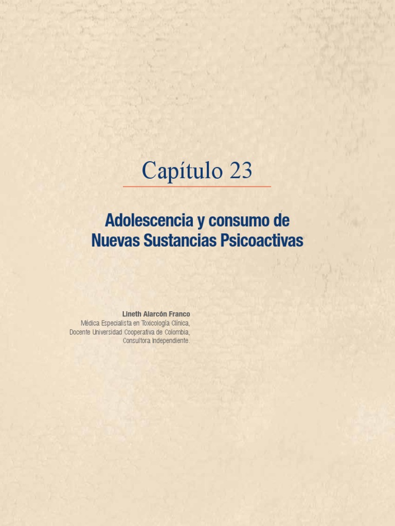 Adolescencia y Consumo de Nuevas Sustancias Psicoactivas | PDF | Cannabis (Droga) | Drogas