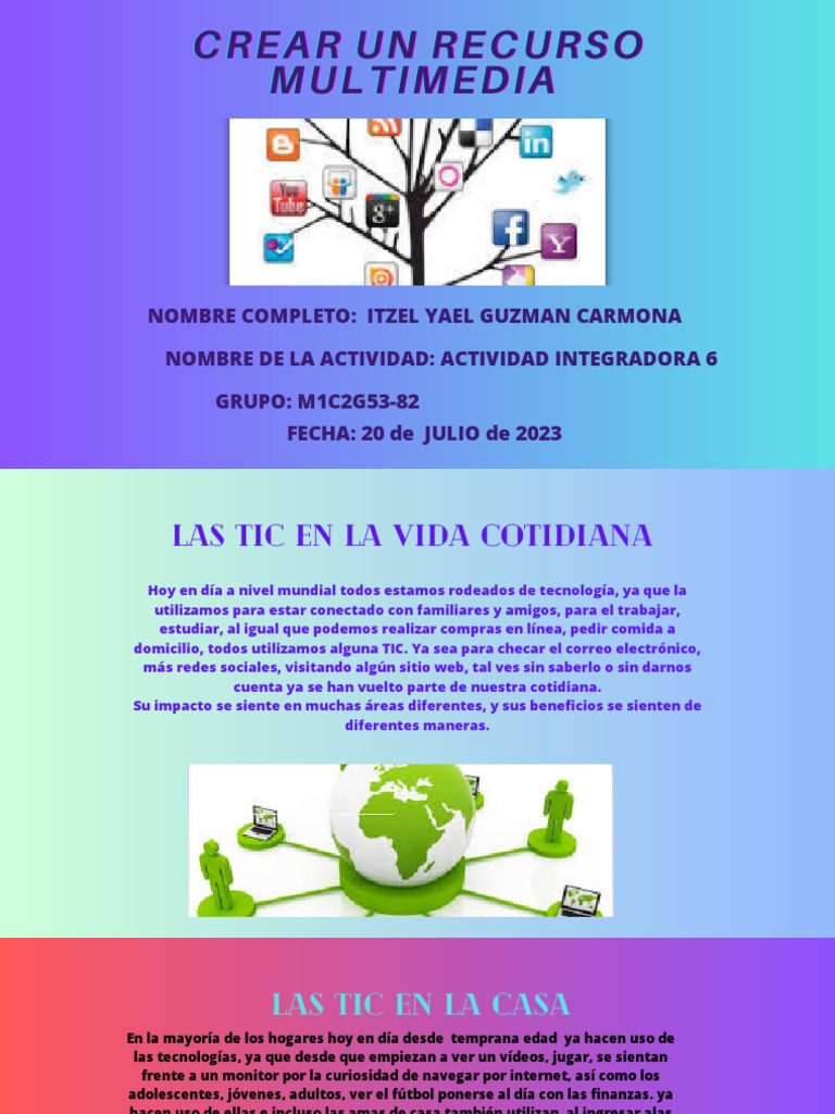 Actividad Integradora 6 Crear Un Recurso Multimedia - PDF | PDF