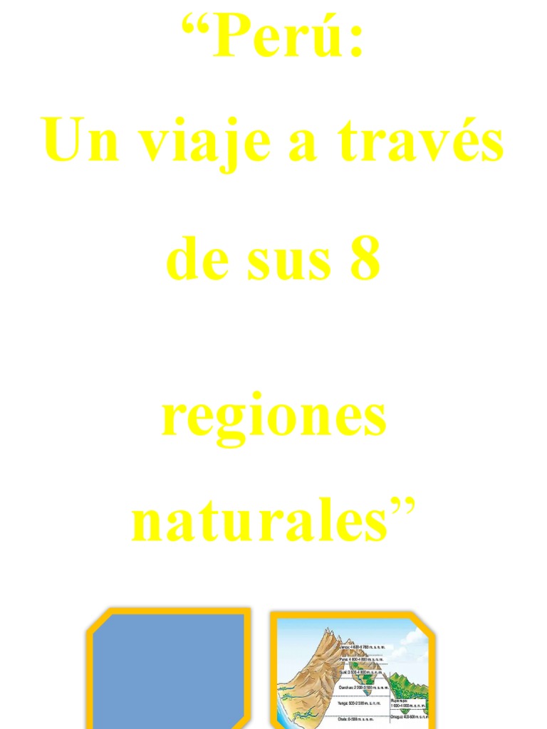 Albun de Las 8 Regiones Naturales Del Peru | PDF | Perú | Ciencias de ...