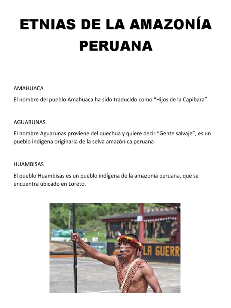 Etnias de La Amazonía Peruana | PDF