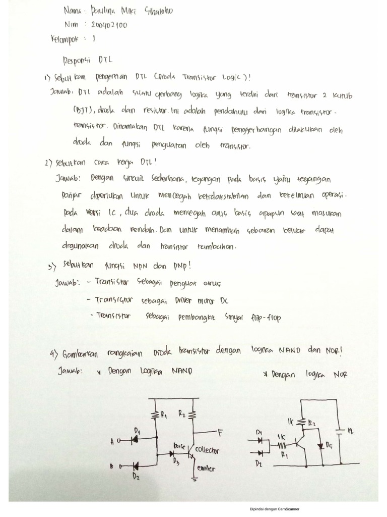20-100 Paulina Miki Sihaloho Responsi DTL | PDF