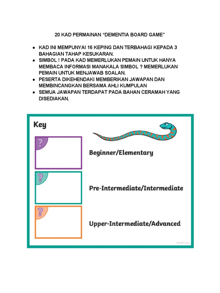 Lampiran 2 - AKTIVITI 2 (Kad Permainan DBG) | PDF