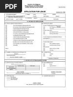 Form 6 Application For Leave - Updated 2025 | PDF | Sick Leave | Social ...