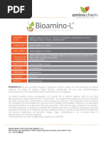 Ficha Técnica Aminocel 500 | PDF | Aminoácidos | Fertilizante