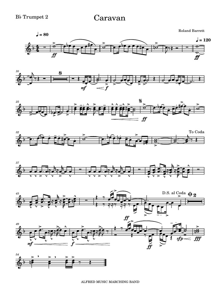 Caravan-Bb Trumpet 2 | PDF