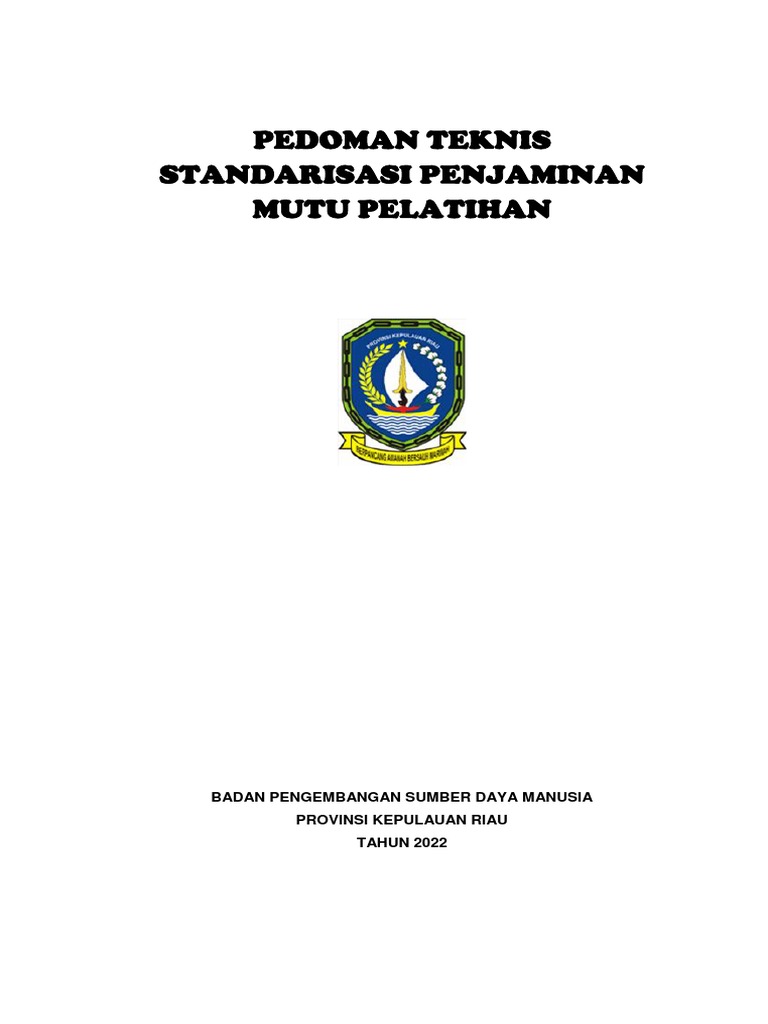 Pedoman Teknis Standarisasi Penjaminan Mutu | PDF | Karier & Perkembangan | Bisnis