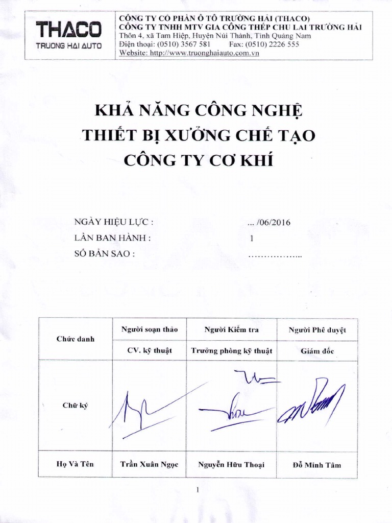 KHA NANG CONG NGHE XCT 210616 Ky Duyet | PDF