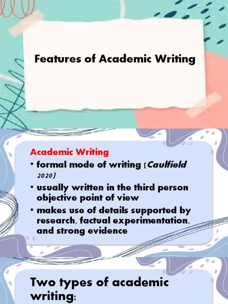 Features of Academic Writing | PDF | Language Arts & Discipline