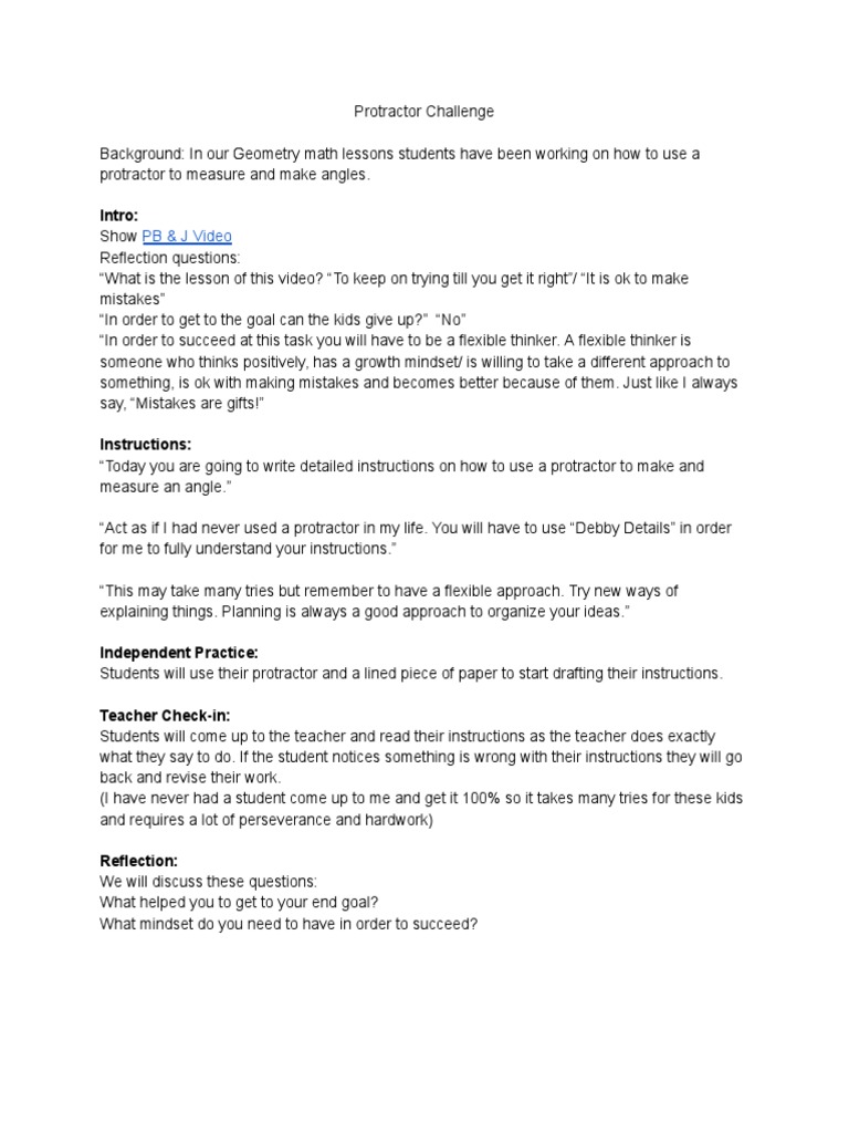 Flexible Thinking Lesson at | PDF