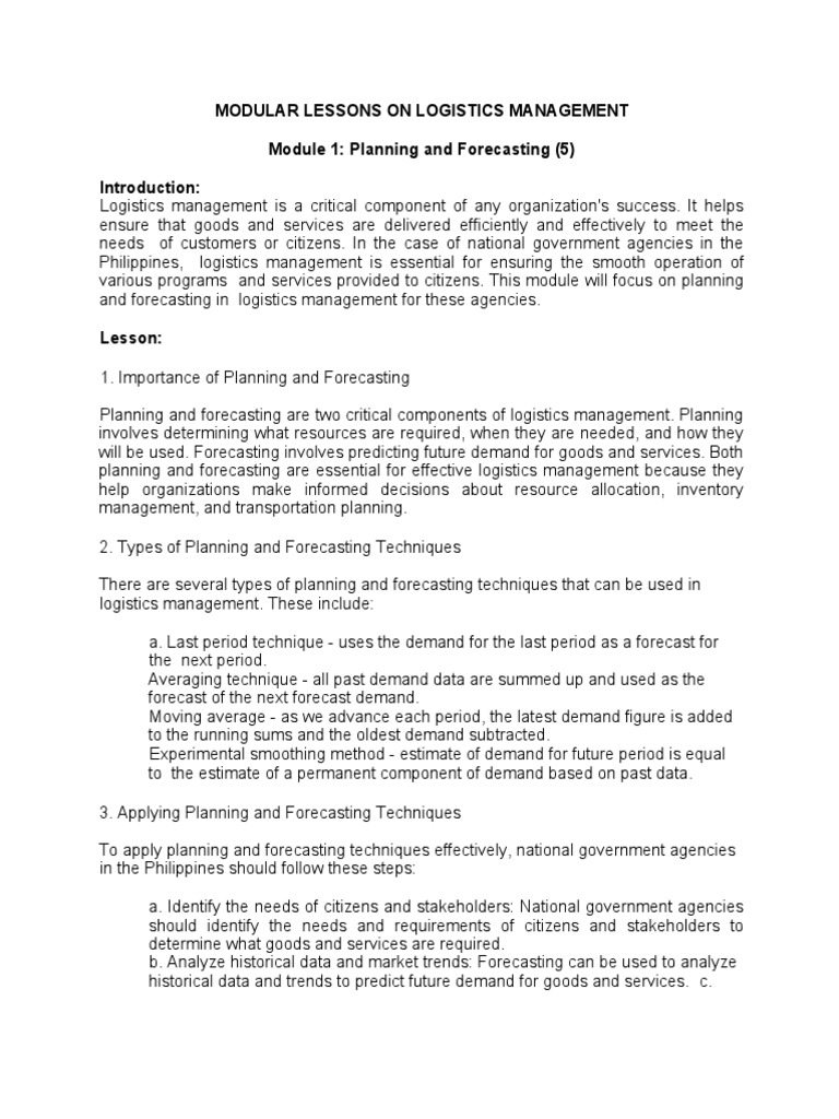 Modules Logistics Management Pdf Auction Warehouse