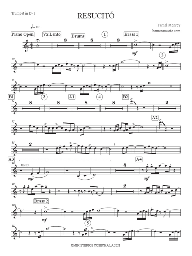 Resucito - Trumpet in BB 1 | PDF