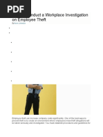 Employee Theft Policy Template | PDF | Theft | Career & Growth