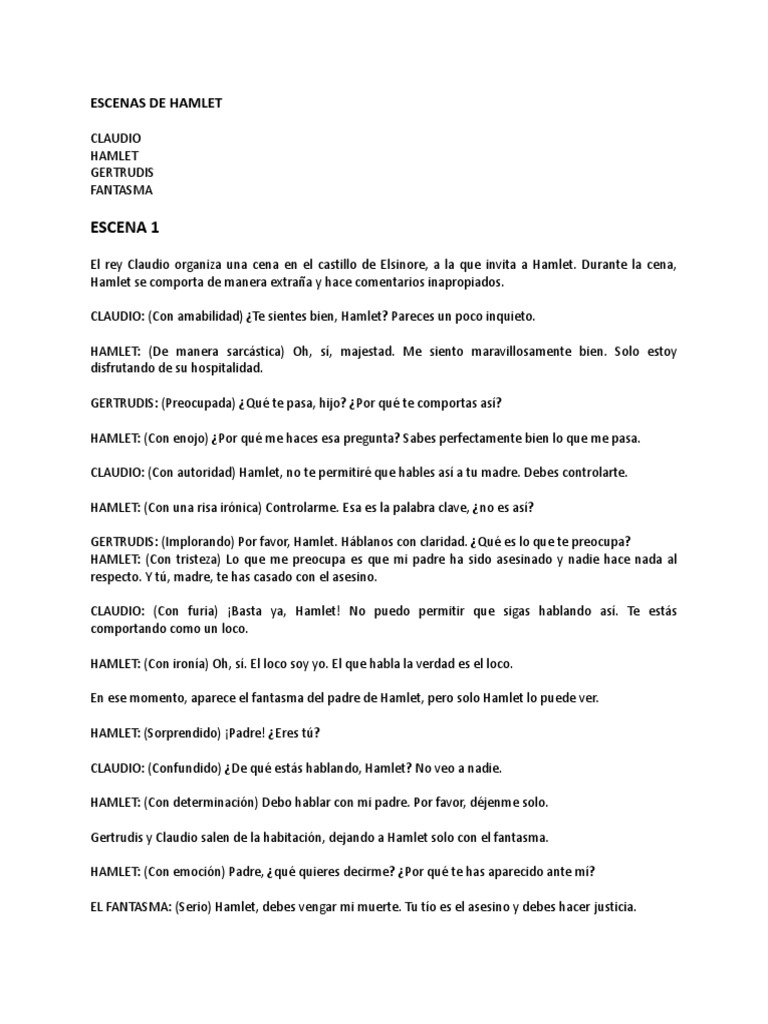 Escenas de Hamlet | PDF | Aldea