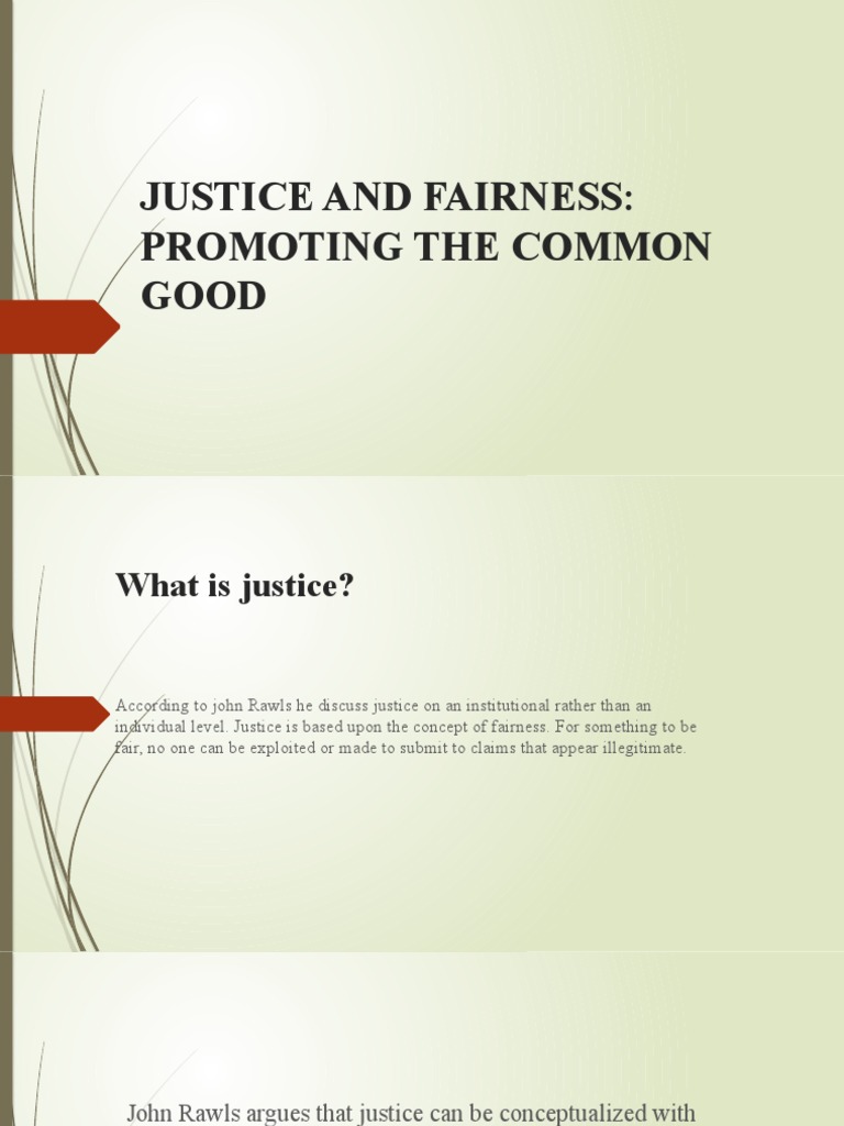 Justice and Fairness | PDF