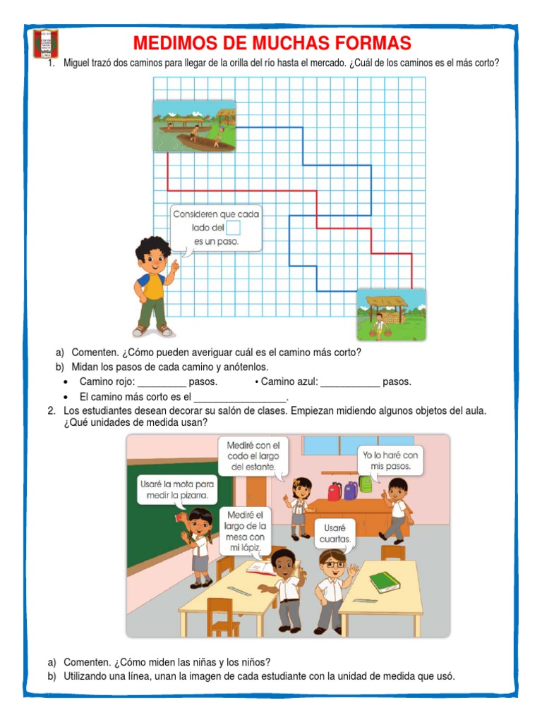 1-Ficha de Matematica Medimos de Muchas Formas | PDF