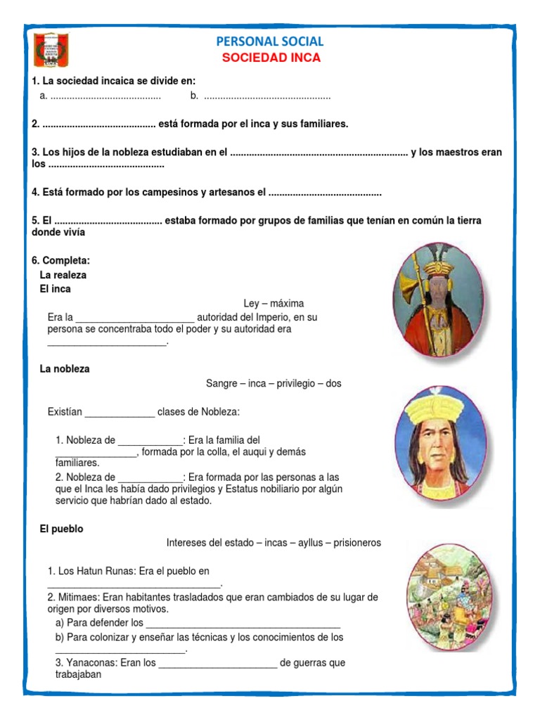 4-Ficha de Personal - Sociedad Inca | PDF