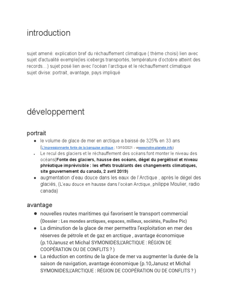 MÉDIAGRAPHIE Sur Arctique | PDF | Arctique | Océan Arctique