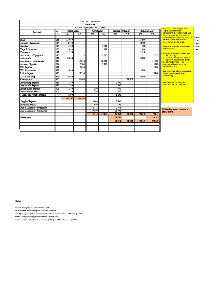 Closing Entries Assignment | PDF | Expense | Debits And Credits