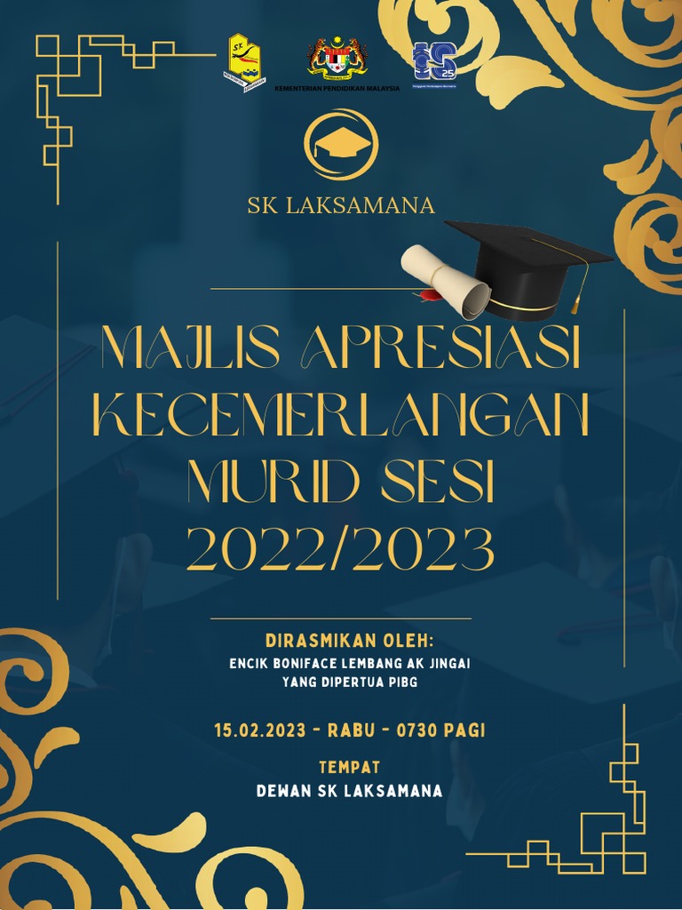 Blue and Yellow Illustrated Graduation Program | PDF