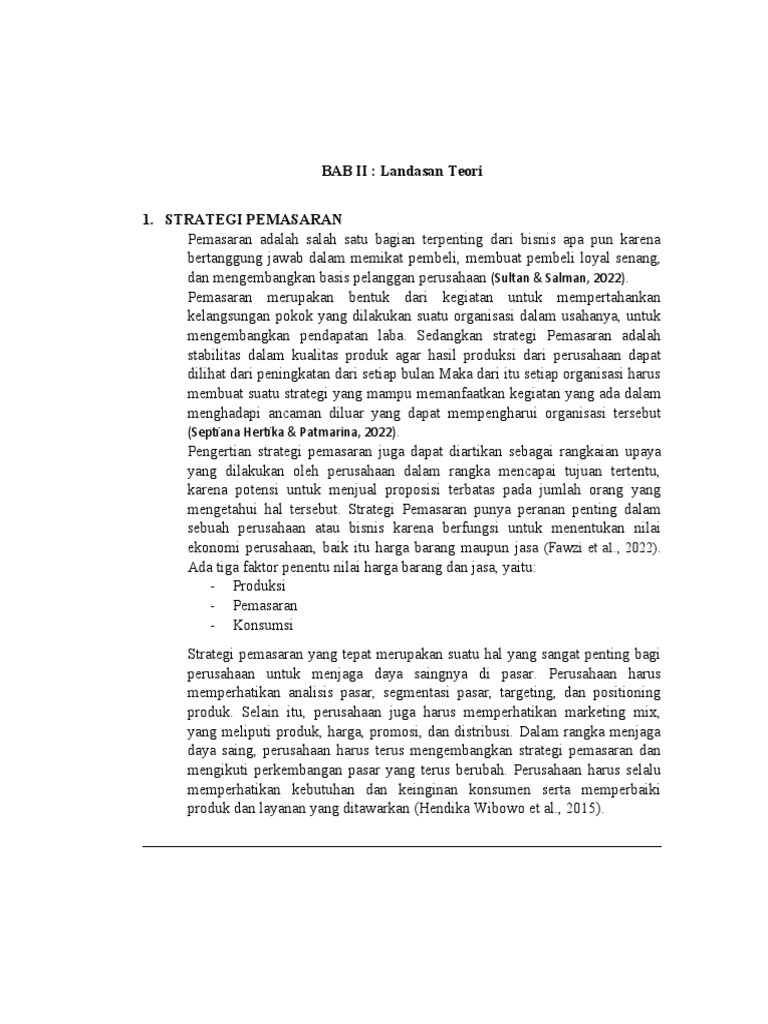 Bab Ii Laporan PKL Manajemen | PDF