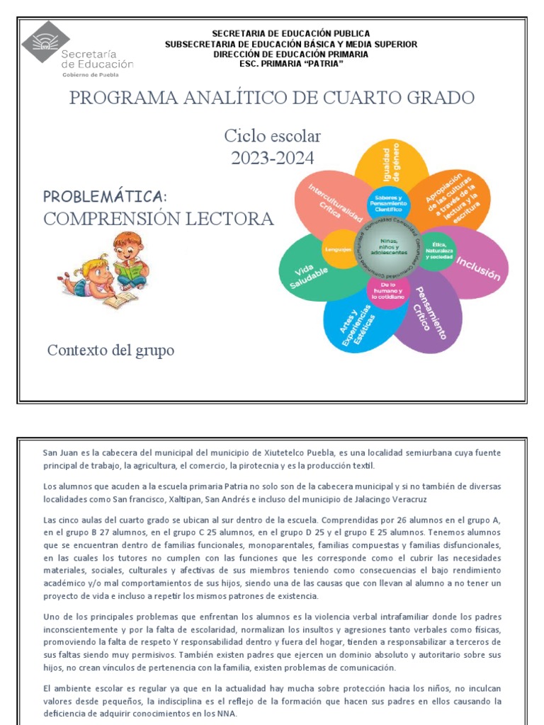 PLAN ANALÍTICO 4TOS Final | PDF | Evaluación | Justicia