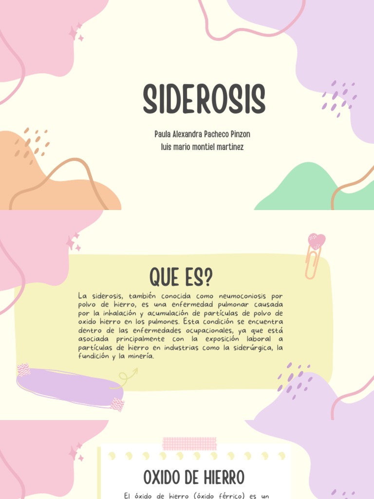 siderosis (1) | PDF | Medicina CLINICA | Química