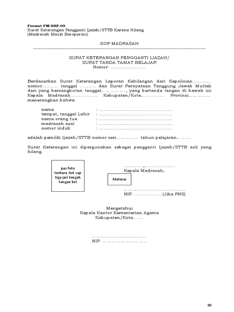 Format FM-SKP-09 | PDF
