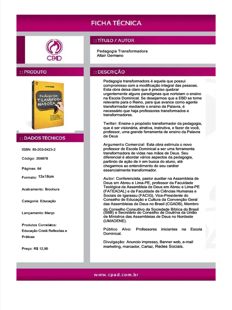 FT Pedagogia Transformadora PDF - Compress | PDF | Pedagogia