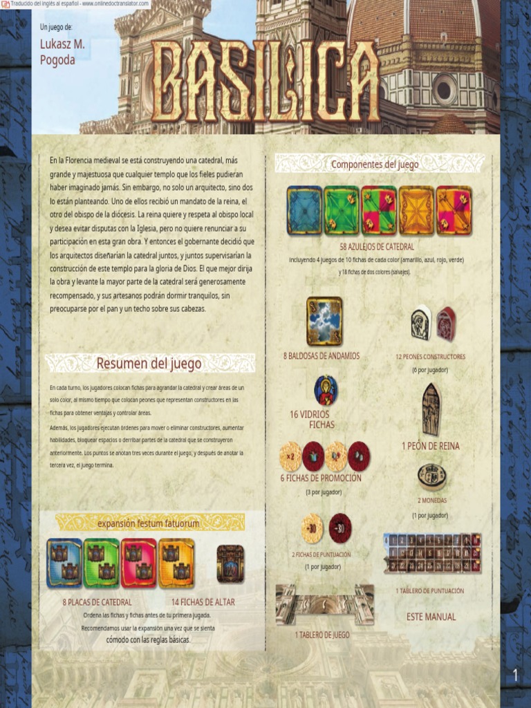 Basilica Rulebook - Es | PDF | Color | Azul
