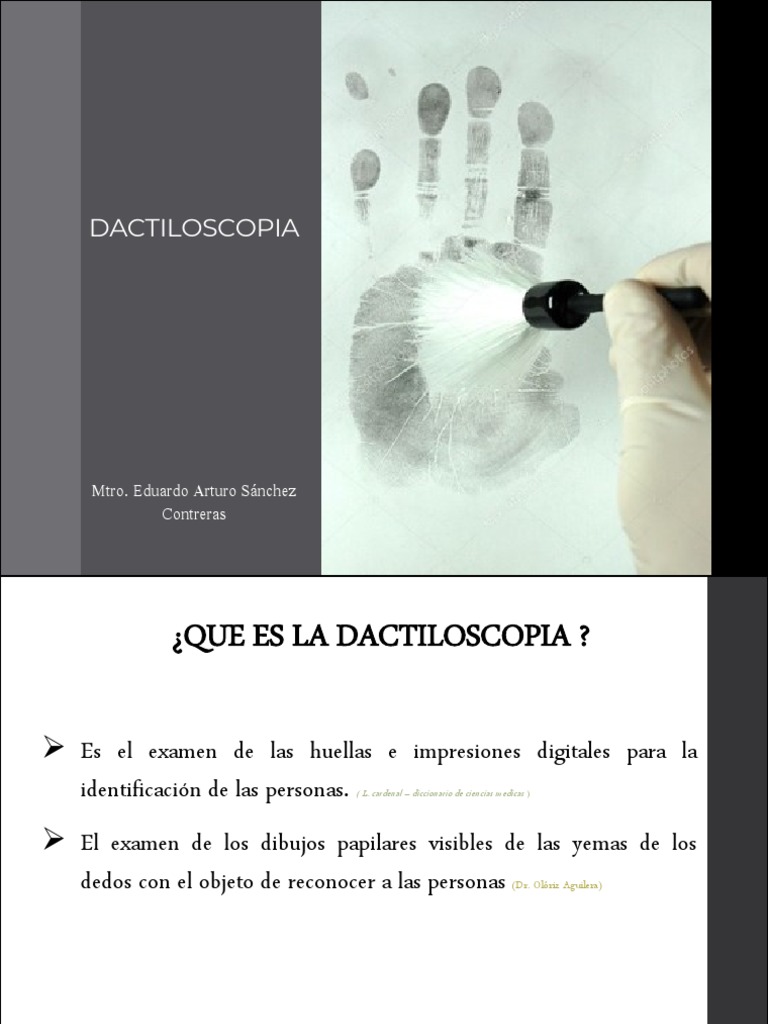 Dactiloscopia Completo. | PDF | Huella dactilar