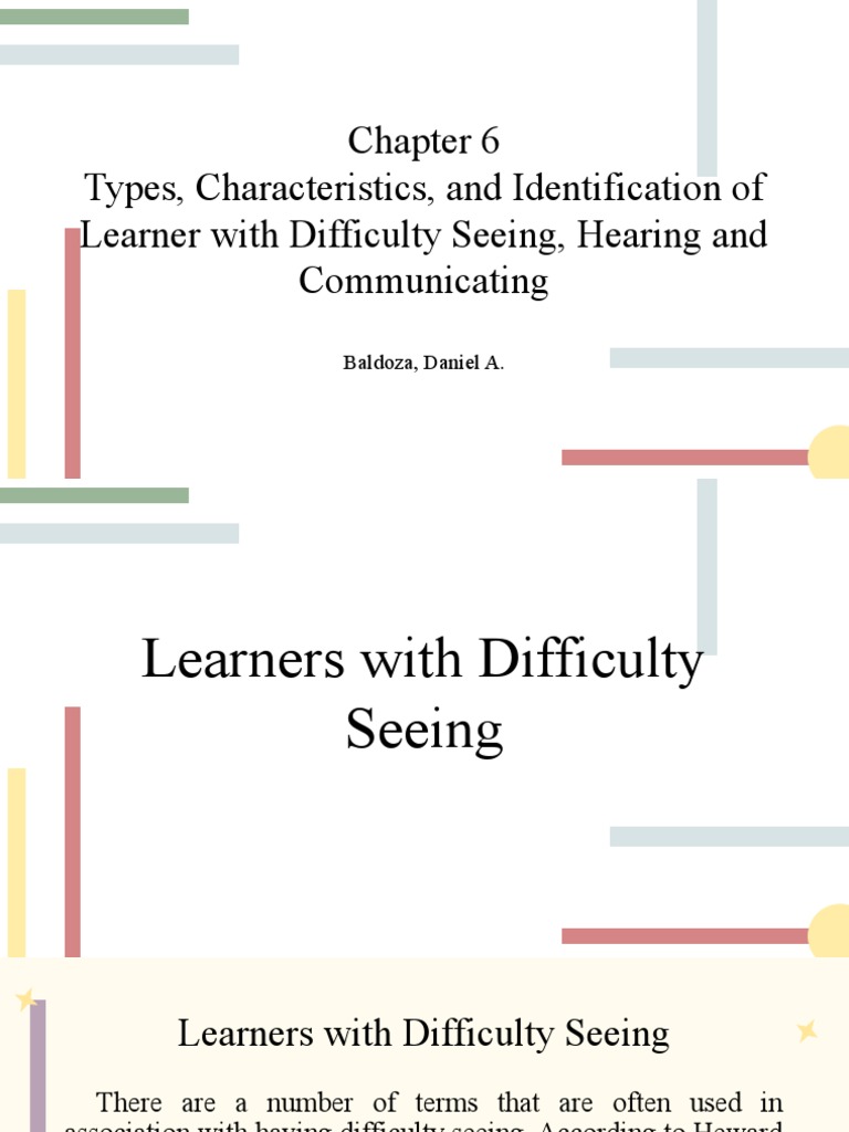SPED Presentation | PDF | Hearing Loss | Autism Spectrum