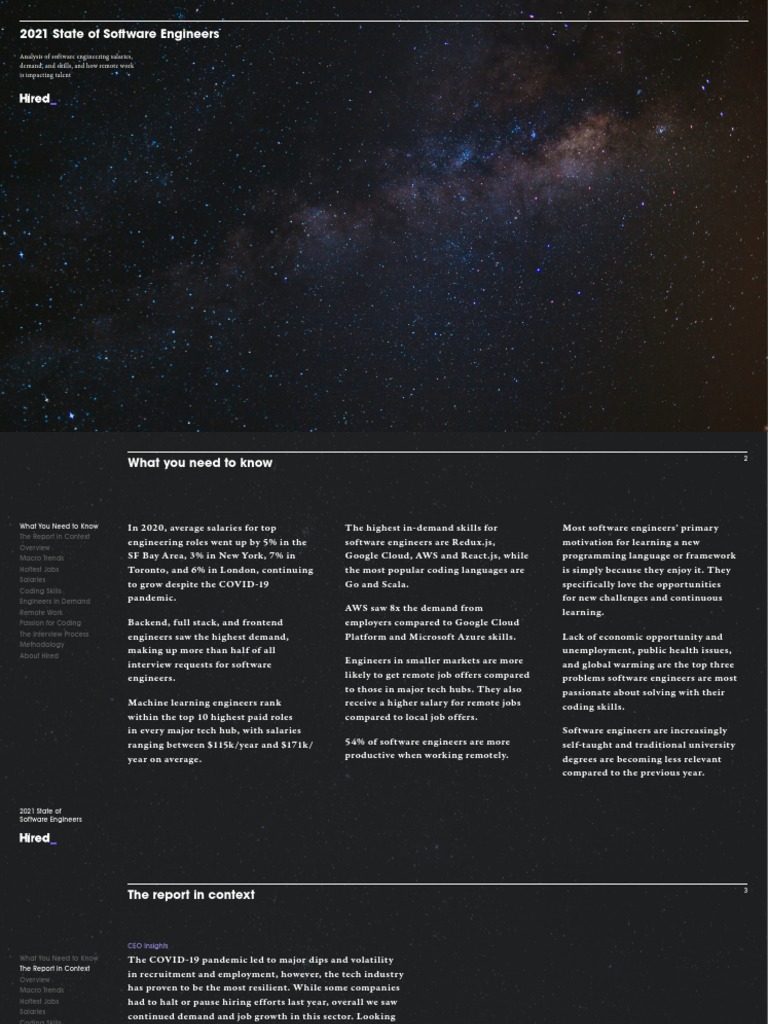 2021 State of Software Engineering Report | PDF | Employment | Cloud ...