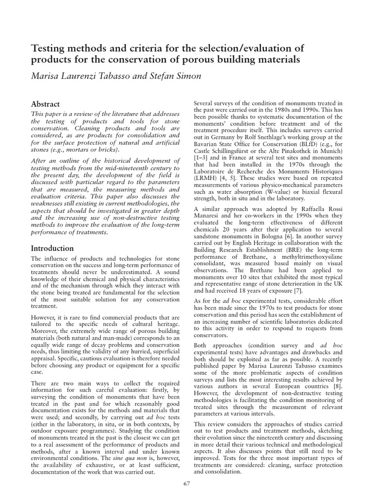 TABASSO - SIMON - Testing Methods and Criteria For The ...