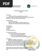 Parts of Speech Lesson Plan for Grade 5 | PDF | Part Of Speech | Adverb