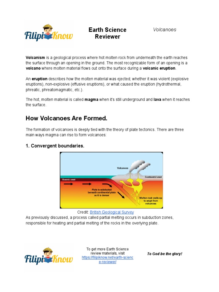Understanding Volcanoes in Earth Science | PDF | Volcano | Lava