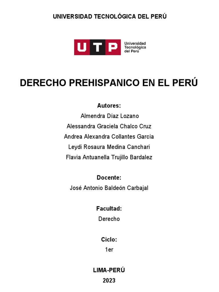 Derecho Incaico Monografia | PDF | Imperio Inca | Derecho penal