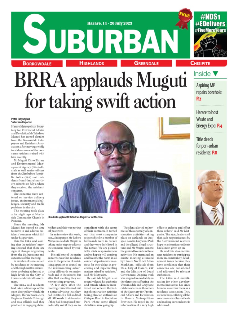 Suburban Borrowdale 140723 | PDF | Waste