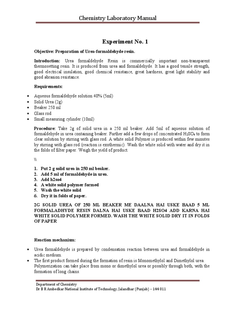 Chemistry Lab Manual | PDF | Thin Layer Chromatography | Chemistry
